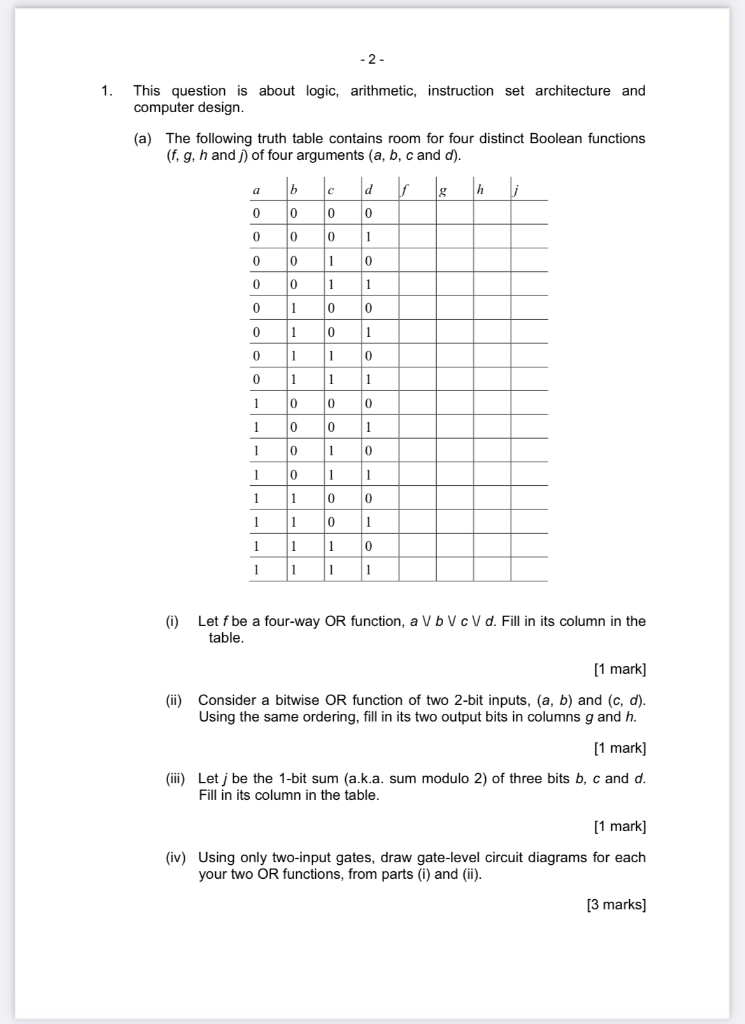 Solved 1. This question is about logic, arithmetic, | Chegg.com