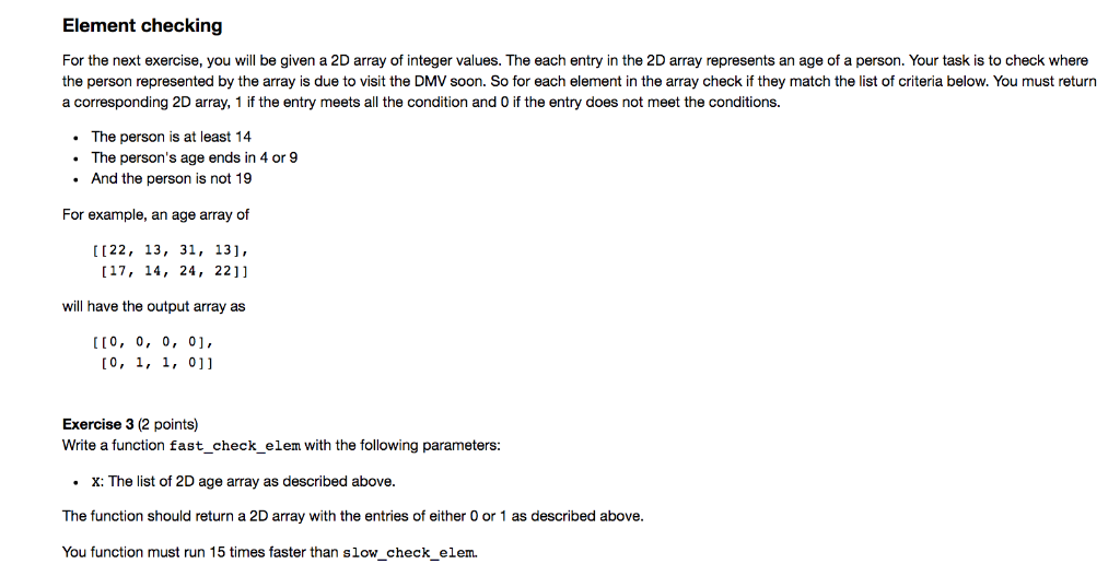 (Solved) : Element Checking Next Exercise Given 2d Array Integer Values ... (Solved) : Element Checking Next Exercise Given 2d Array Integer Values ...