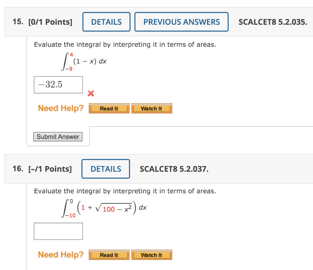 Solved 15. [0/1 Points] DETAILS PREVIOUS ANSWERS SCALCET8 | Chegg.com