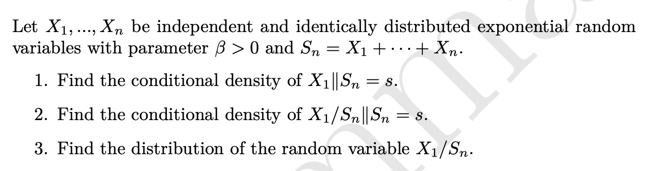 Solved ) - =S. Let X1, ..., Xn be independent and | Chegg.com
