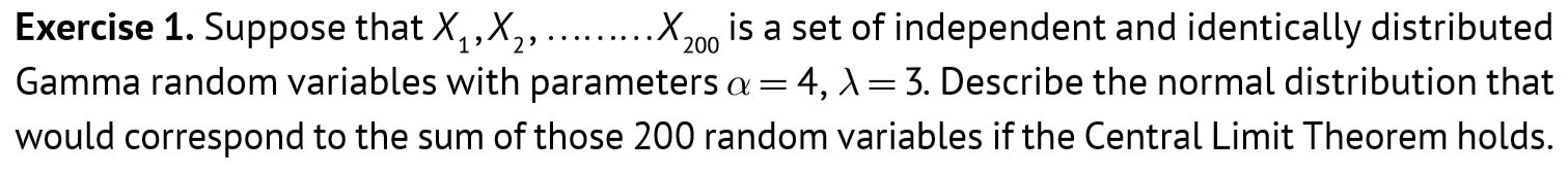 Solved Exercise 1. Suppose that X ,X,, .........X200 is a | Chegg.com