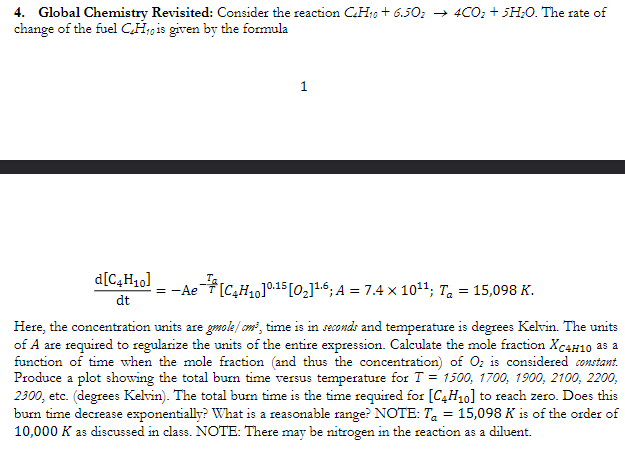 4. Global Chemistry Revisited: Consider the reaction | Chegg.com