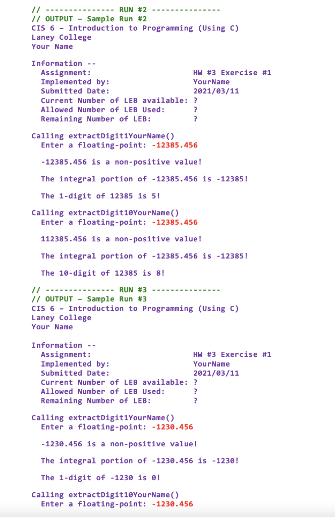 Solved 1. Coding Assignment Exercise #1 - Due Thursday, | Chegg.com