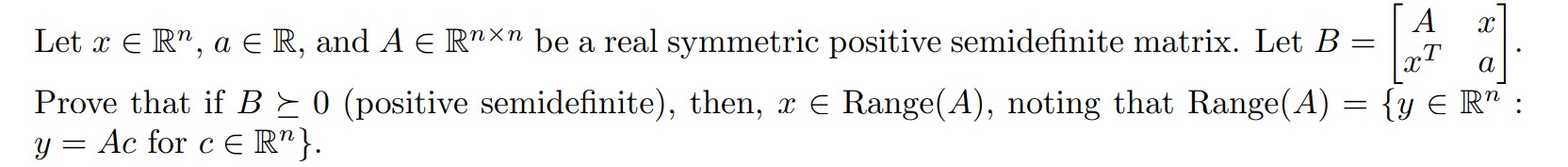 Solved Let \\( x \\in \\mathbb{R}^{n}, a \\in \\mathbb{R} | Chegg.com