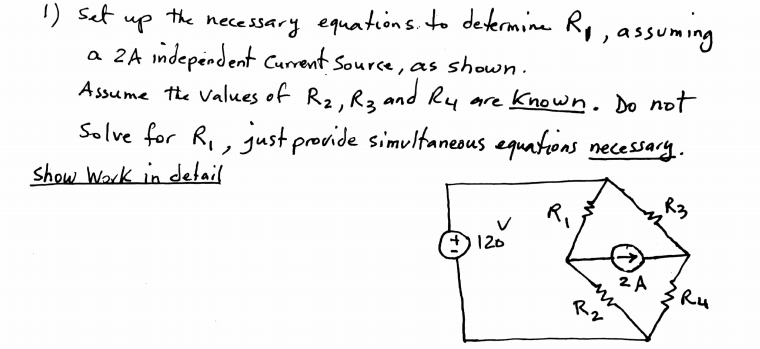 Solved up 1) set the necessary equations to determine Ro, | Chegg.com