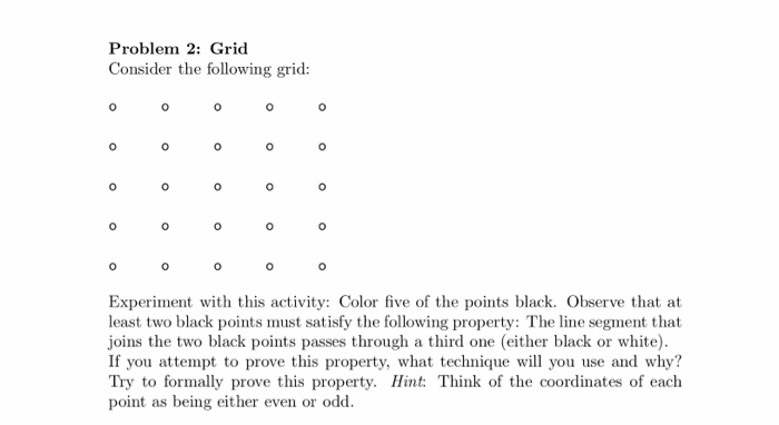 Solved Problem 2: Grid Consider the following grid: | Chegg.com