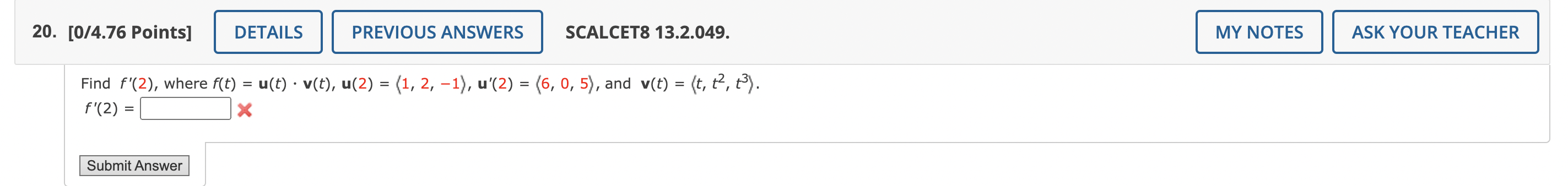 Solved 20. [0/4.76 Points] DETAILS PREVIOUS ANSWERS SCALCET8 | Chegg.com