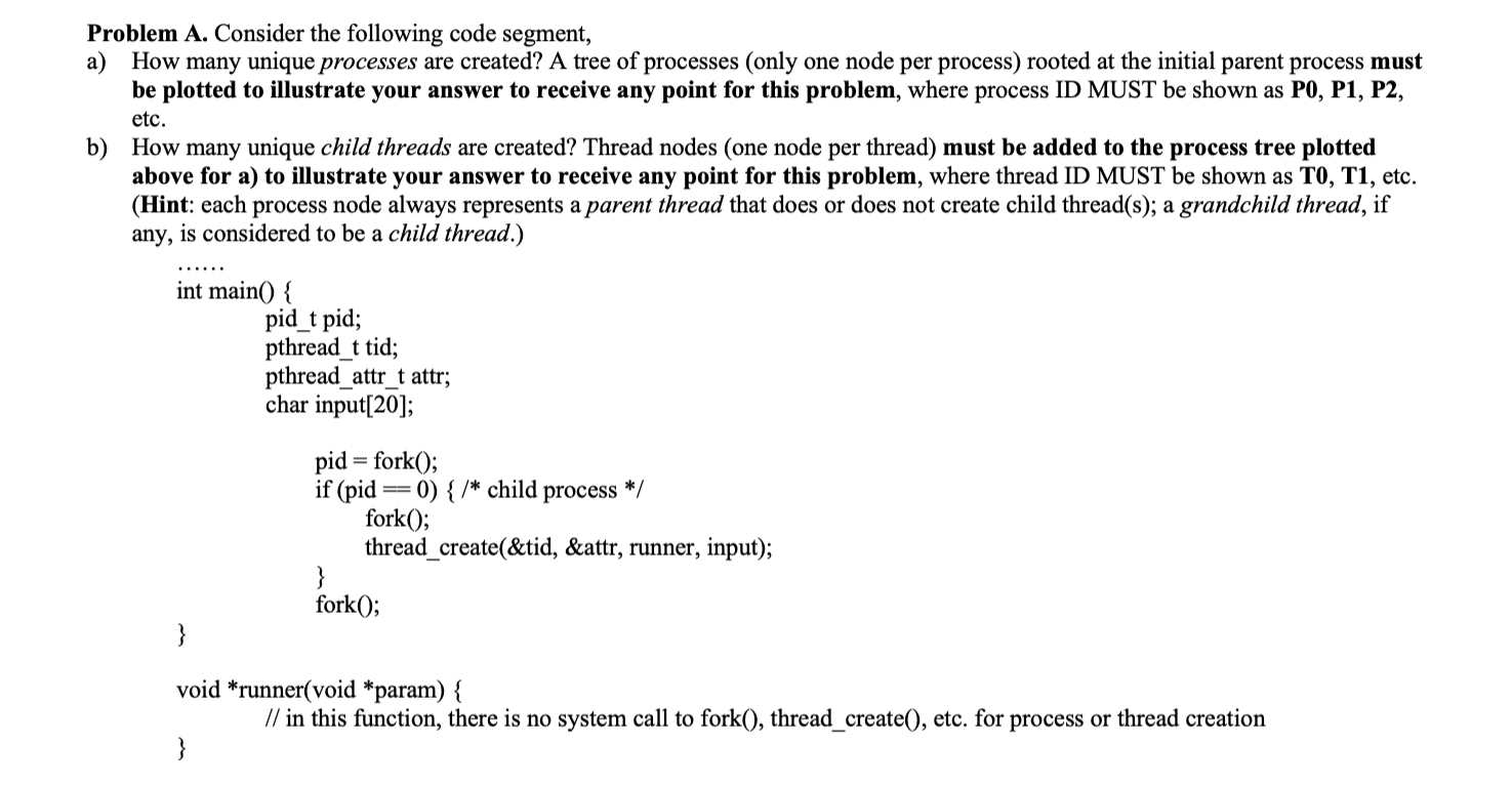 Solved Problem A. Consider the following code segment, a) | Chegg.com