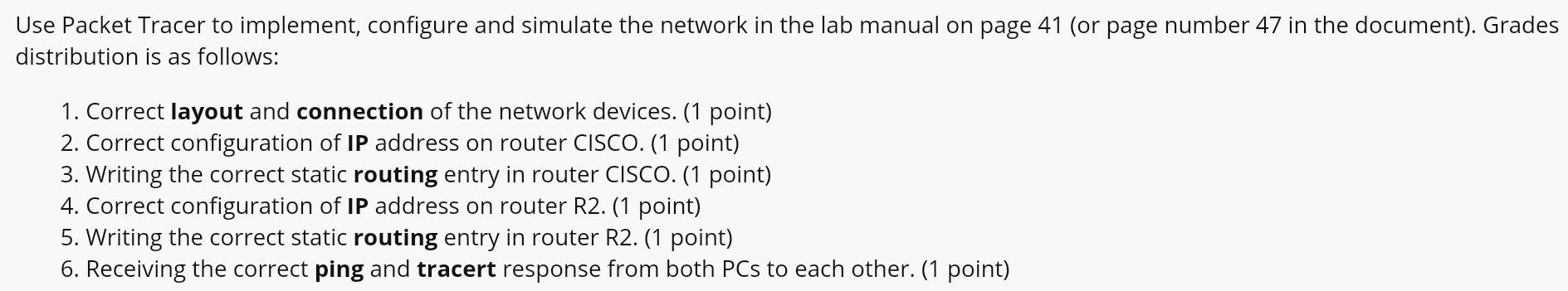 Solved Use Packet Tracer to implement, configure and | Chegg.com