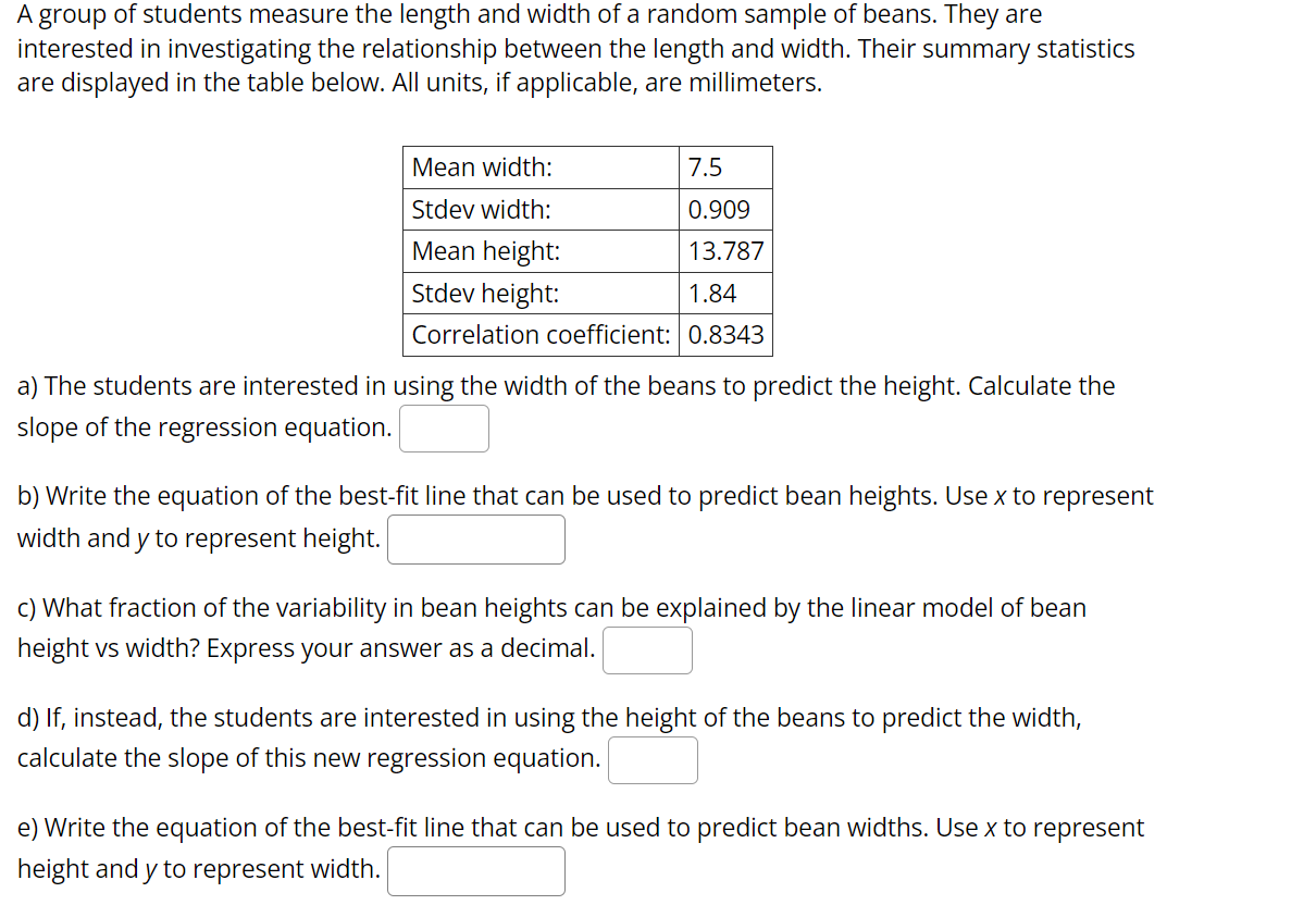 Solved A group of students measure the length and width of a | Chegg.com