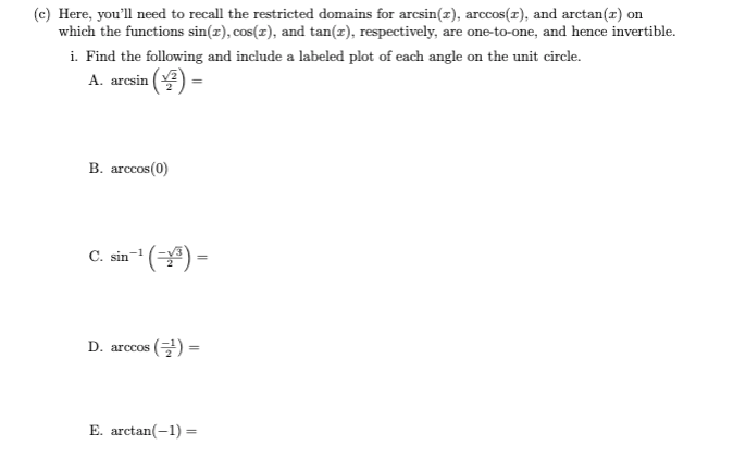 Solved (c) Here, you'll need to recall the restricted | Chegg.com