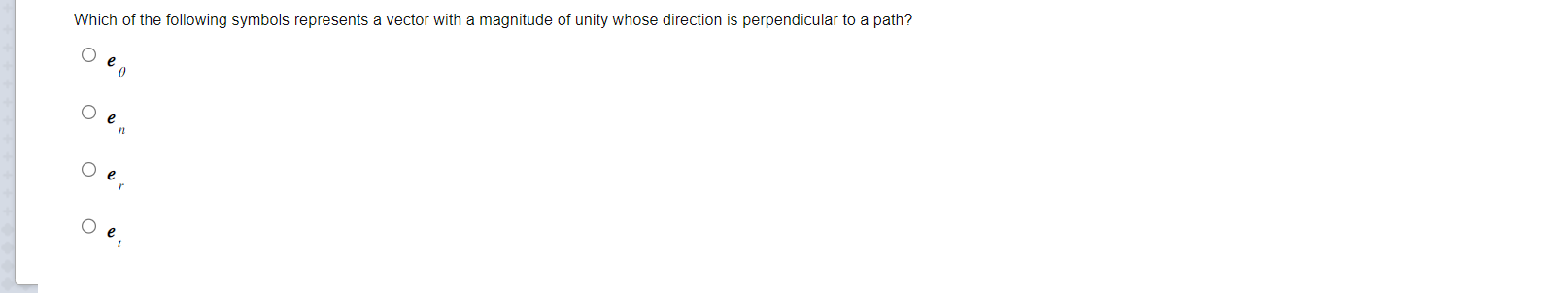 Solved Which of the following symbols represents a vector | Chegg.com