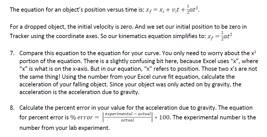 Solved The equation for an object's position versus time is: | Chegg.com