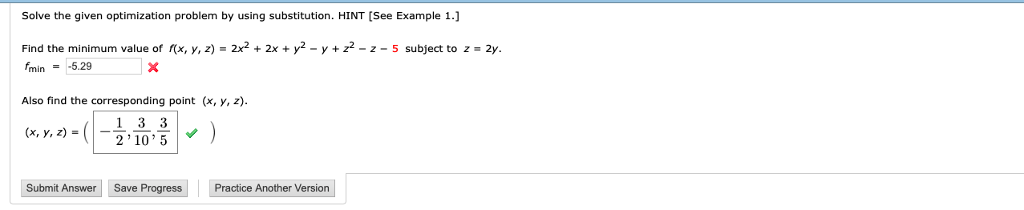 Solved Solve the given optimization problem by using | Chegg.com