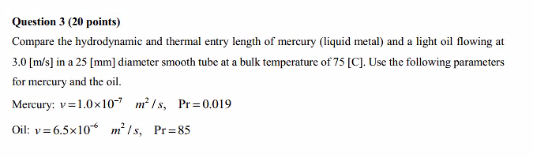 Solved Question 3 (20 points) Compare the hydrodynamic and | Chegg.com