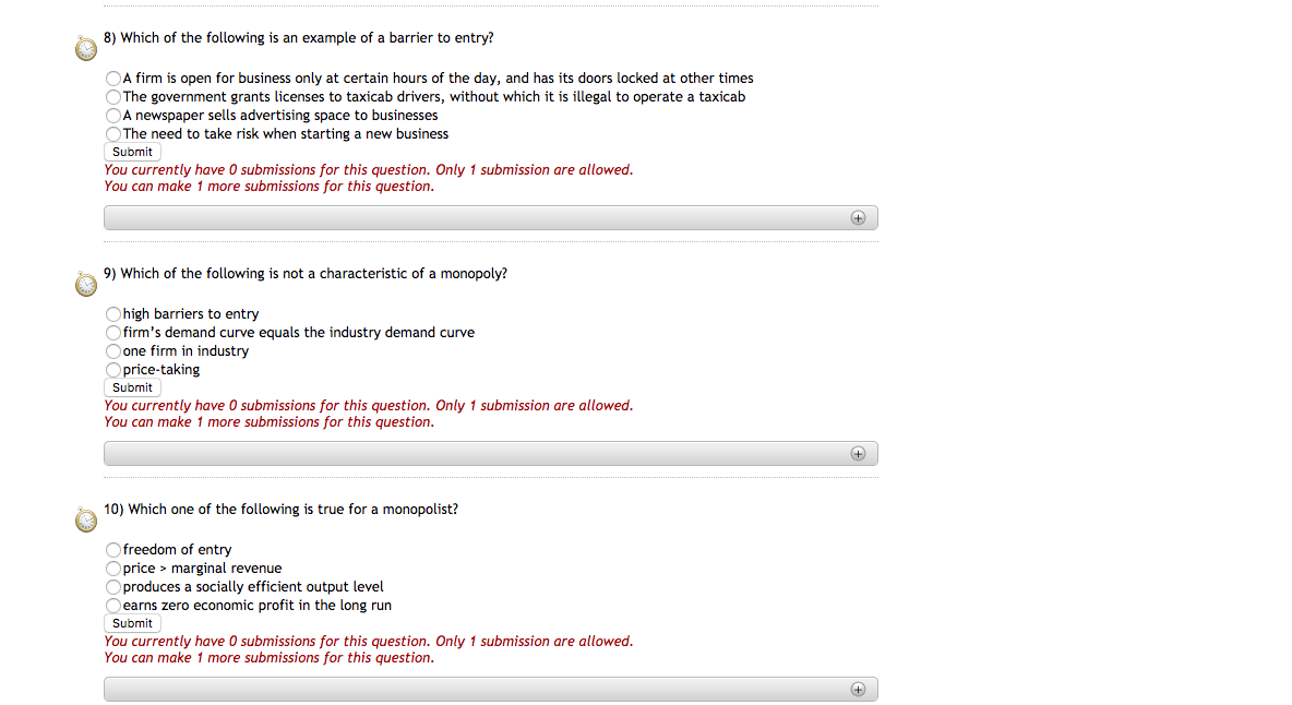 Solved 8) Which of the following is an example of a barrier | Chegg.com