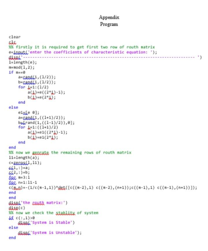 Solved In mathematics, the Routh-Hurwitz theorem gives a | Chegg.com