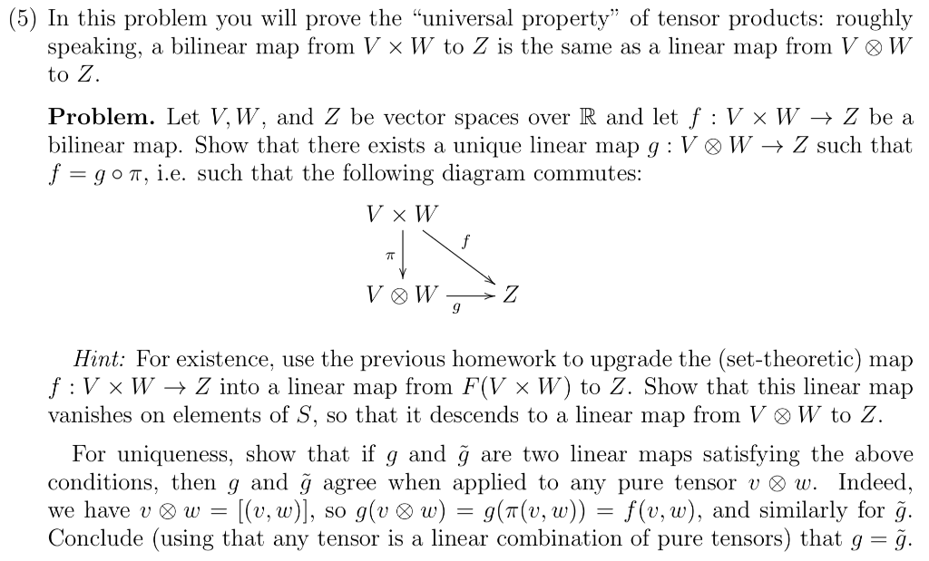 (5) In this problem you will prove the "universal | Chegg.com