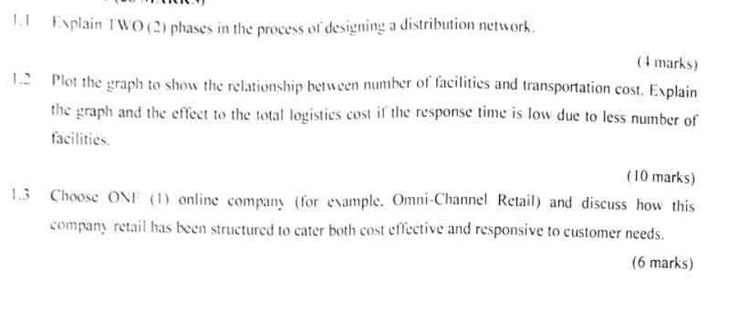 Solved 1.1 Explain TWO (2) phases in the process of | Chegg.com