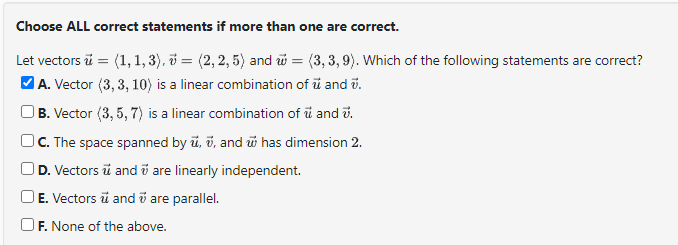 Solved Choose ALL correct statements if more than one are | Chegg.com