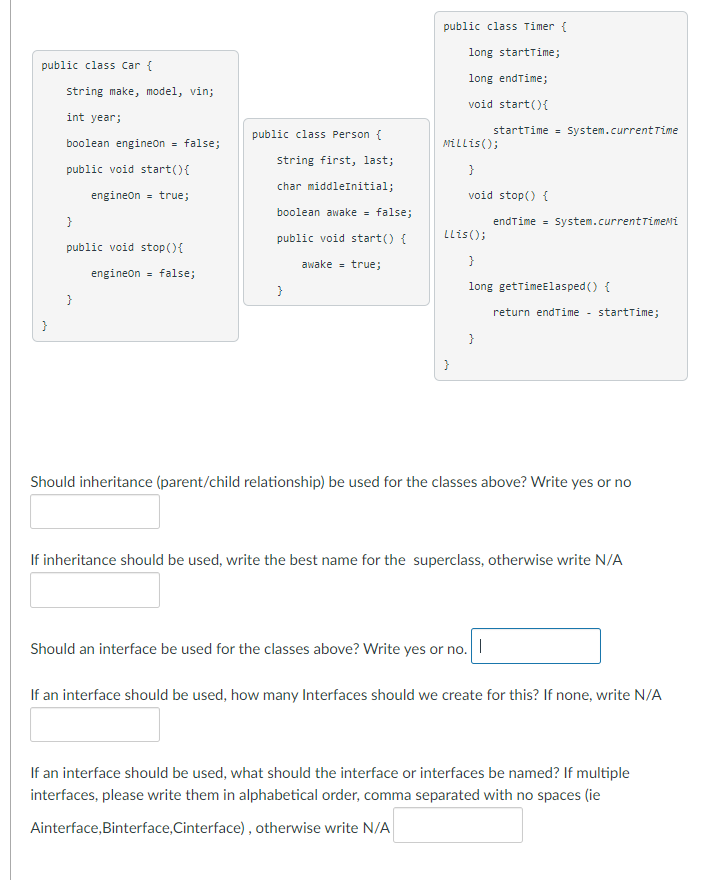 Solved public class Car { string make, model, vin; public | Chegg.com