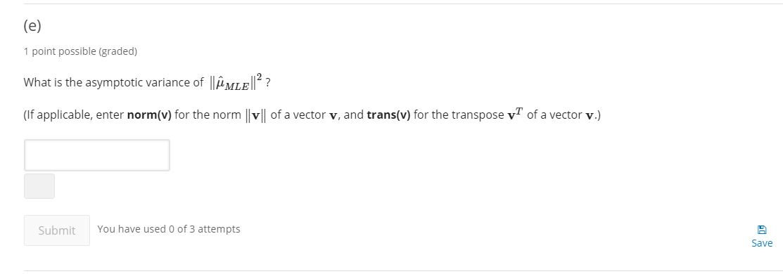 Solved 6 Maximum Likelihood Estimation For A Multivariate