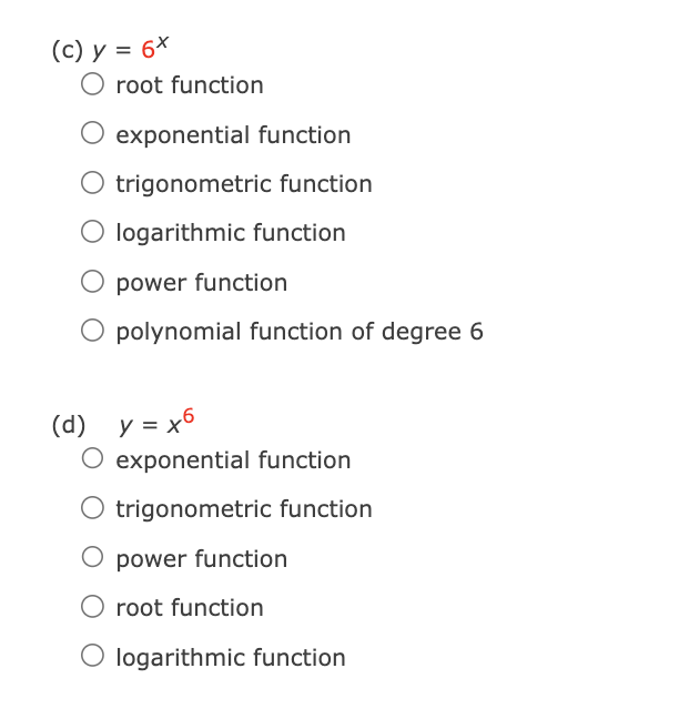 Solved C Y 6xroot Functionexponential