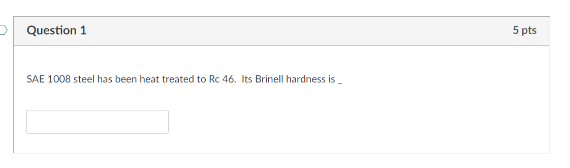Solved Question 1 5 pts SAE 1008 steel has been heat treated | Chegg.com
