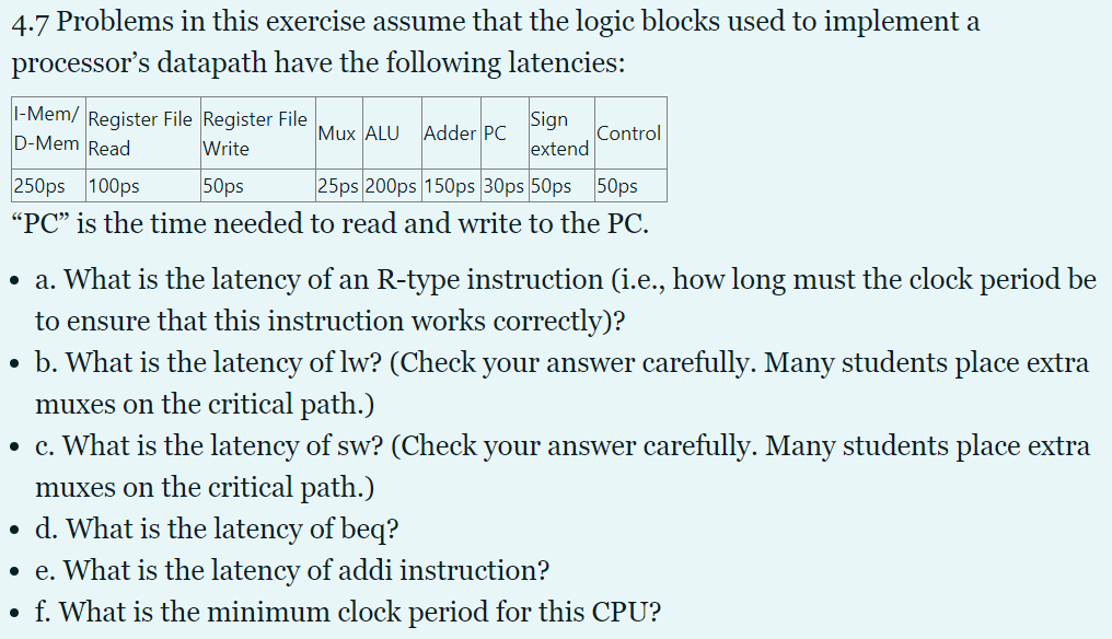 Solved 47 Problems In This Exercise Assume That The Logic 