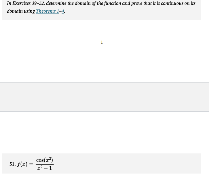 Solved determine the domain of the function and prove that | Chegg.com