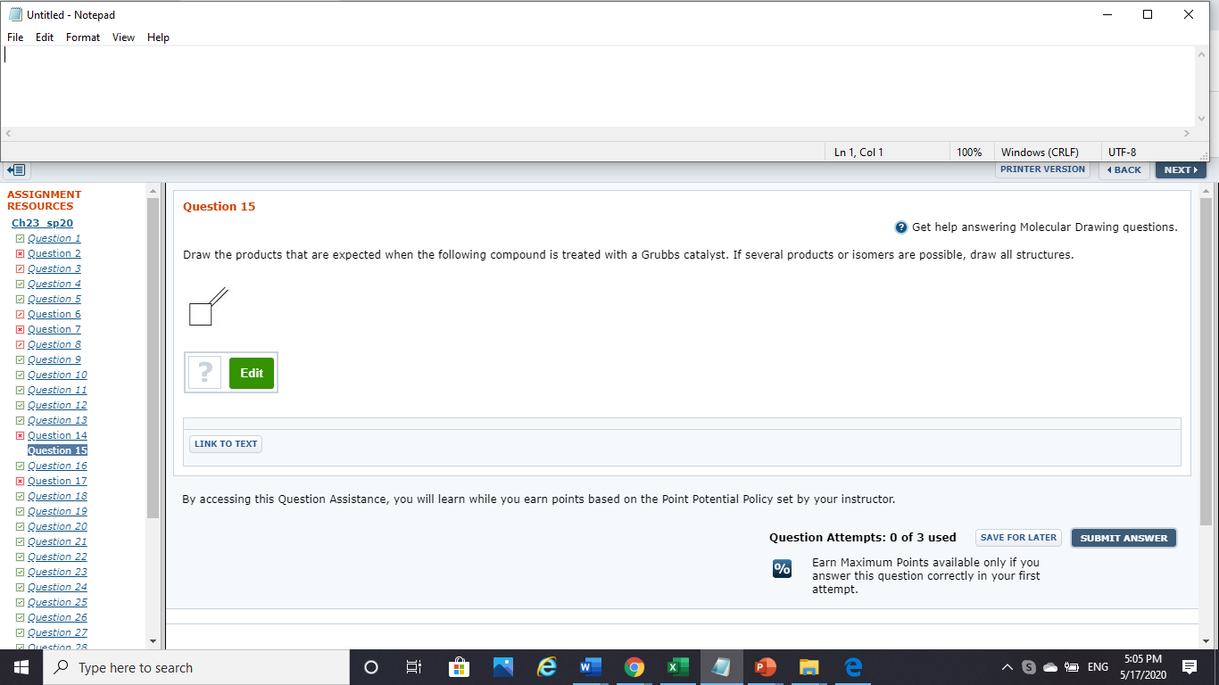 Solved Untitled - Notepad File Edit Format View Help Ln 1, | Chegg.com