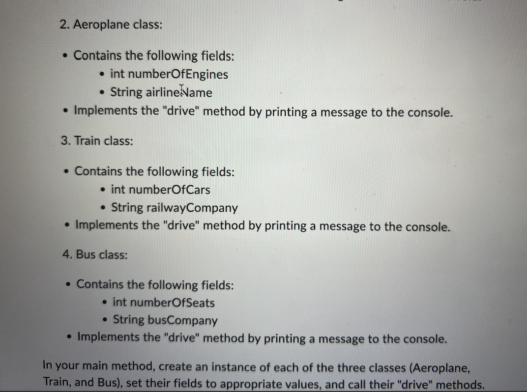 Solved Write a Java program that defines an abstract class | Chegg.com