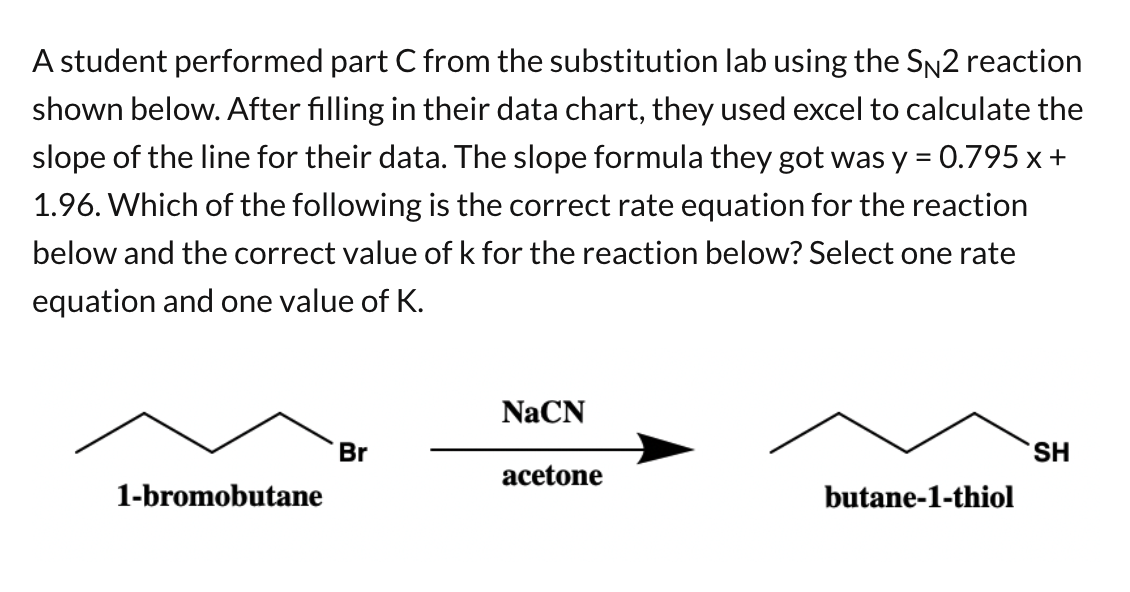 Solved A student performed part C from the substitution lab | Chegg.com