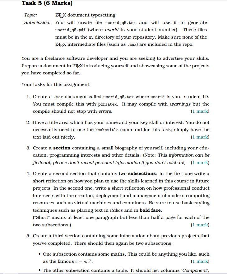 Task 3 (15 Marks) Topic: automation; scheduling; | Chegg.com
