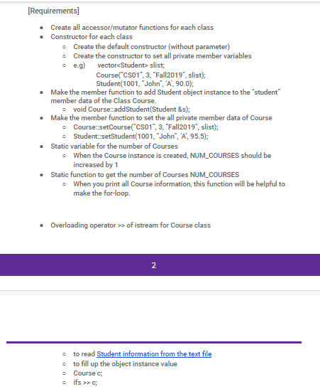 Solved [1] Create a class Course and Aggregated Class | Chegg.com