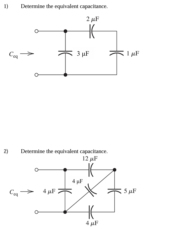 Solved Determine the equivalent capacitance.Determine the | Chegg.com
