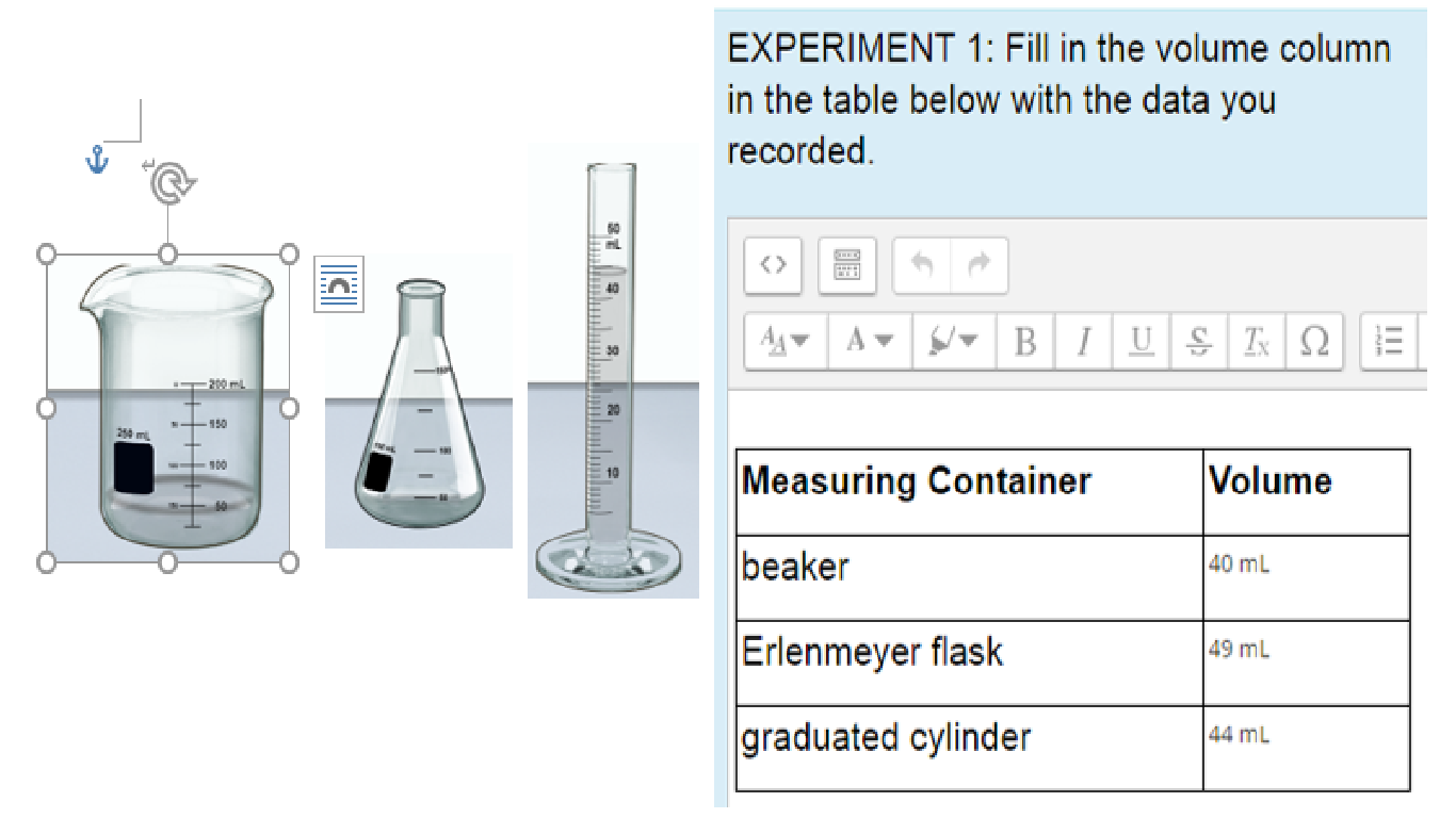 Solved I've got 44mL of water in the types of | Chegg.com