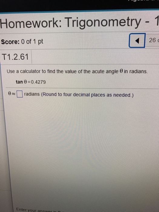 Solved Use A Calculator To Find The Value Of The Acute Angle