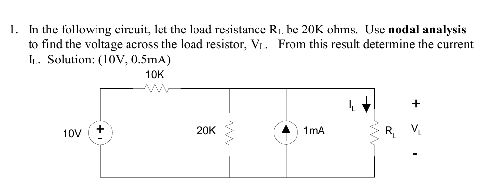 Solved In the following circuit, let the load resistance RL | Chegg.com