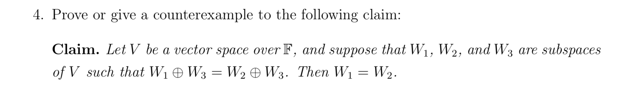 Solved 4. Prove or give a counterexample to the following | Chegg.com