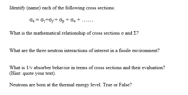 Solved Identify (name) each of the following cross sections: | Chegg.com