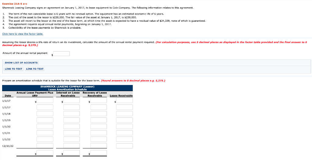 Solved Prepare all of the journal entries for the lessor | Chegg.com