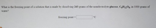 Solved How many grams of the nonelectrolyte propanol, C3H90 | Chegg.com