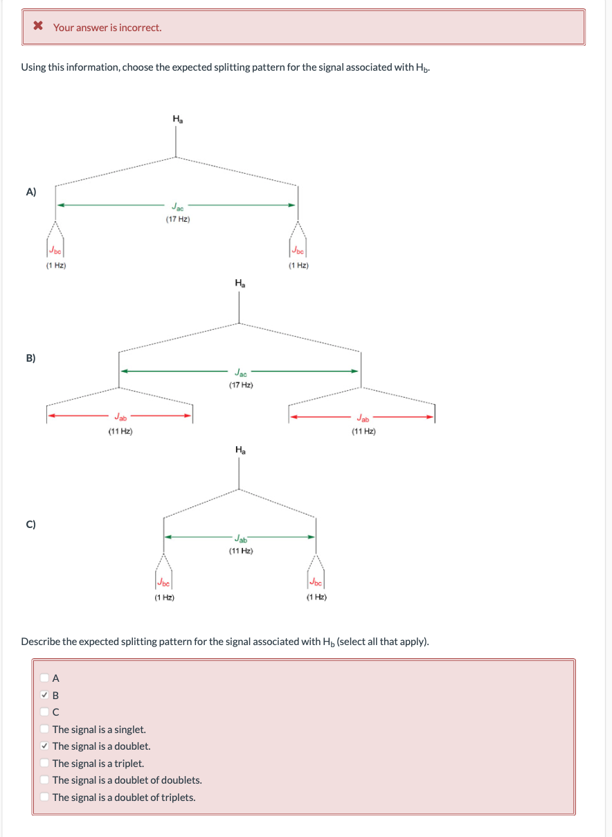Solved Each of the three vinylic protons of styrene is split | Chegg.com