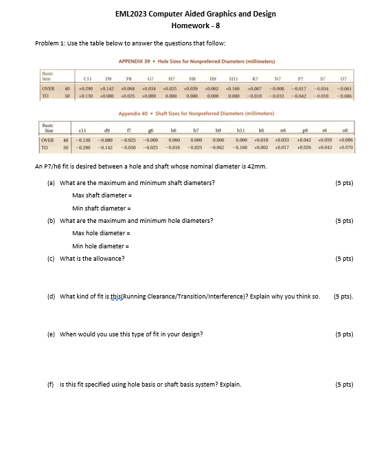 Solved EML2023 Computer Aided Graphics and Design Homework - | Chegg.com