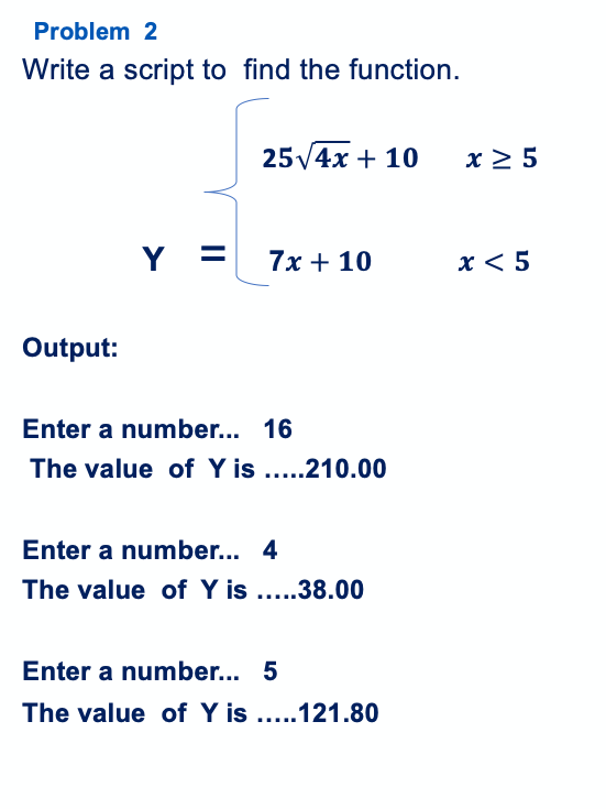 Solved Problem 2 Write A Script To Find The Function 2574x
