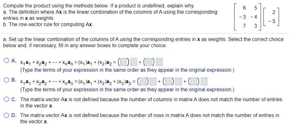Solved 6 5 2 Compute the product using the methods below. If | Chegg.com
