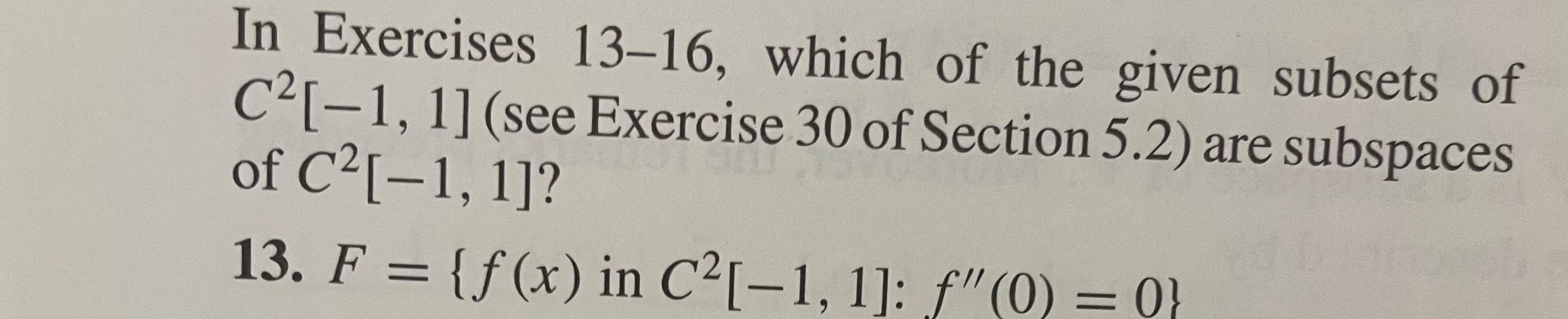 Solved In Exercises 13-16, which of the given subsets of | Chegg.com