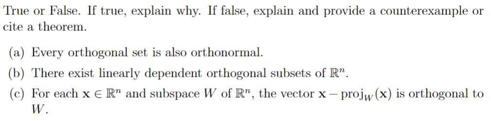 Solved True or False. If true, explain why. If false, | Chegg.com