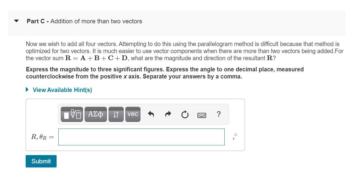 Solved u Review Part A - Geometric addition Learning Goal: | Chegg.com